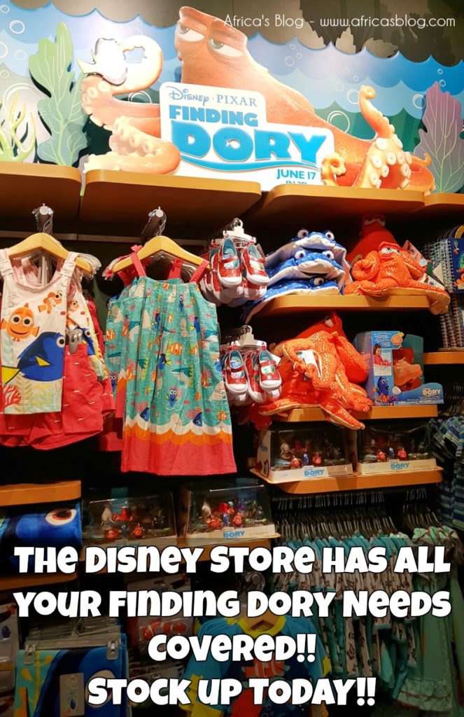 FINDING DORY at Disney Stores EVERYWHERE!! #FindingDoryEvent